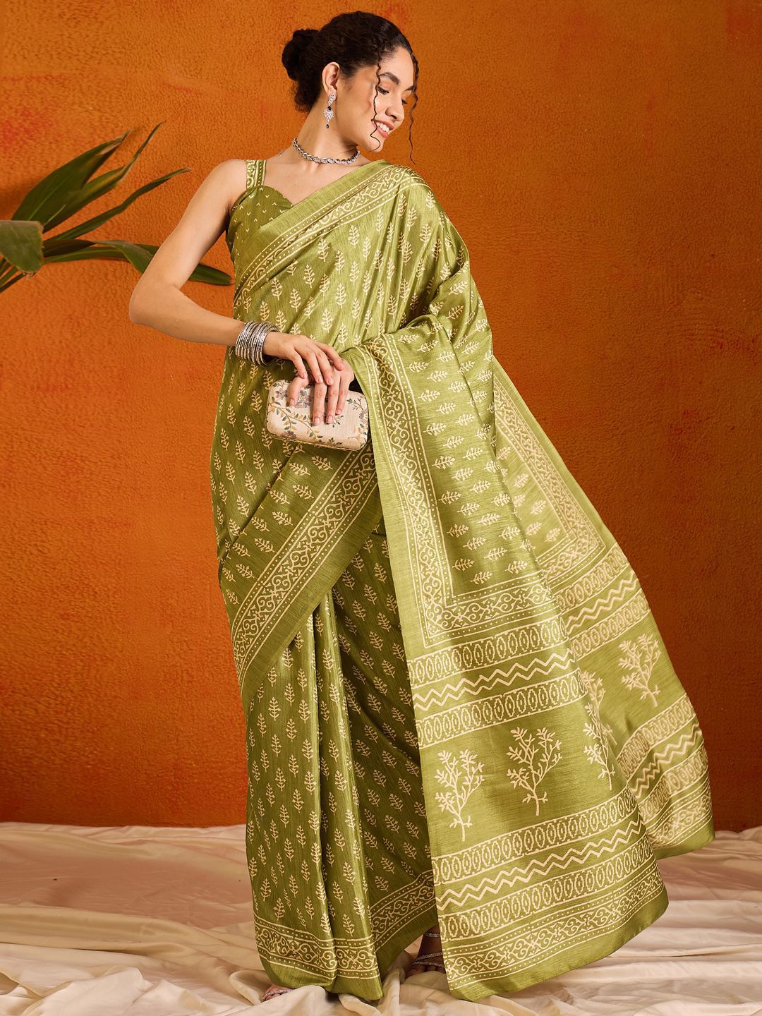 Saree mall Ethnic Motifs Bagh Sarees – Myntra International