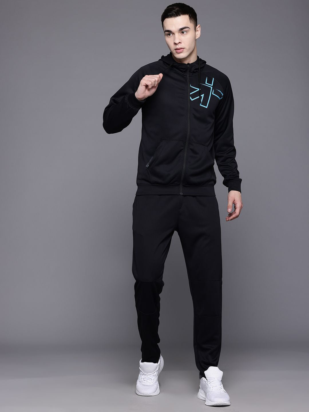 HRX by Hrithik Roshan Men Rapid-Dry Hooded Running Track-Suit – Myntra ...