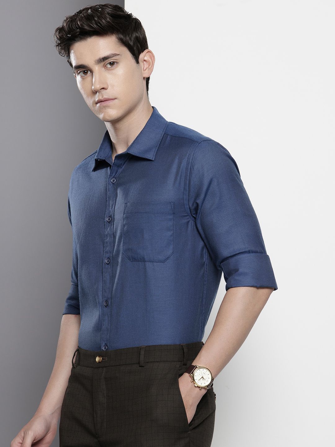 The Indian Garage Co. X Luxe Slim Fit Formal Shirt – Myntra International