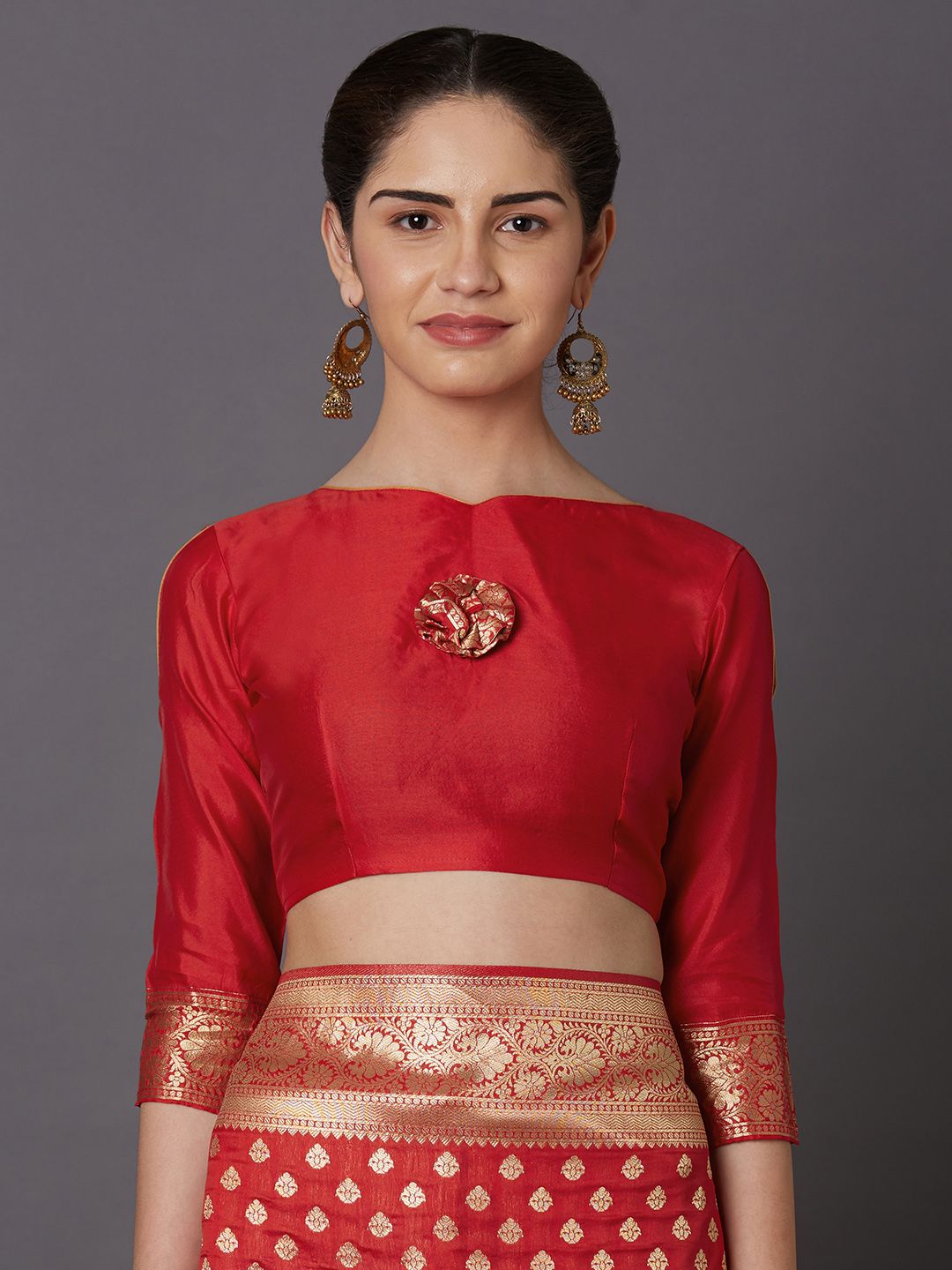 Mitera Red Woven Design Kanjeevaram Saree – Myntra International