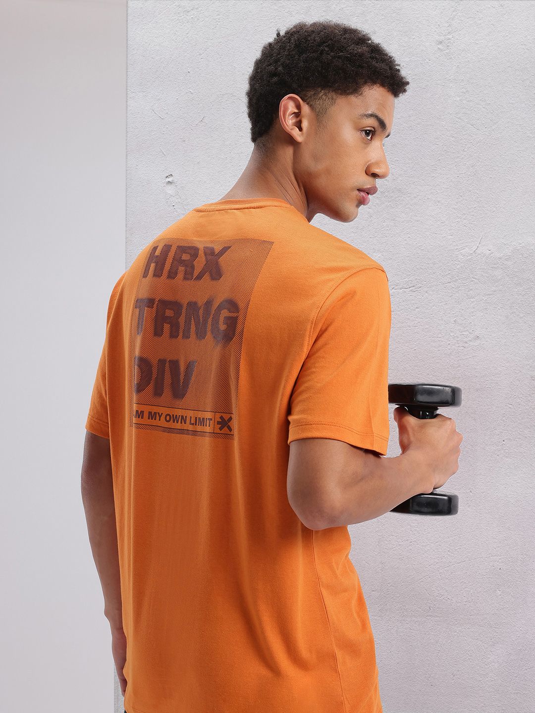 HRX by Hrithik Roshan Twin Collection Rapid-Dry Printed Training T-shi ...