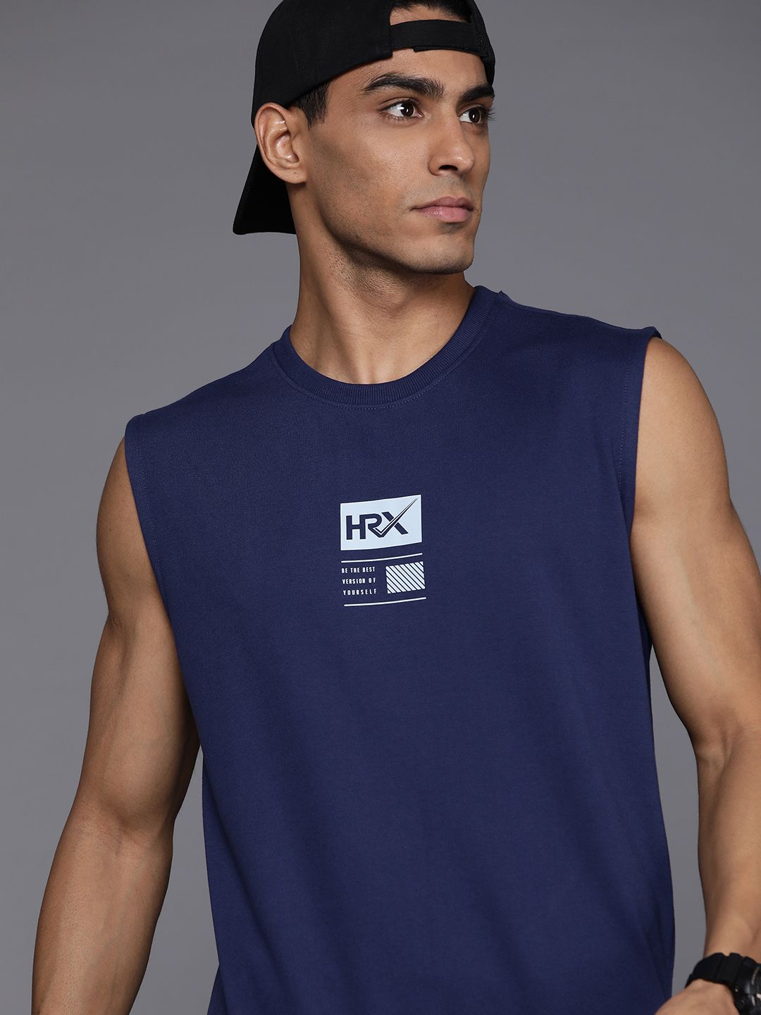 HRX by Hrithik Roshan Men Brand Logo Detail Sweatshirt – Myntra ...