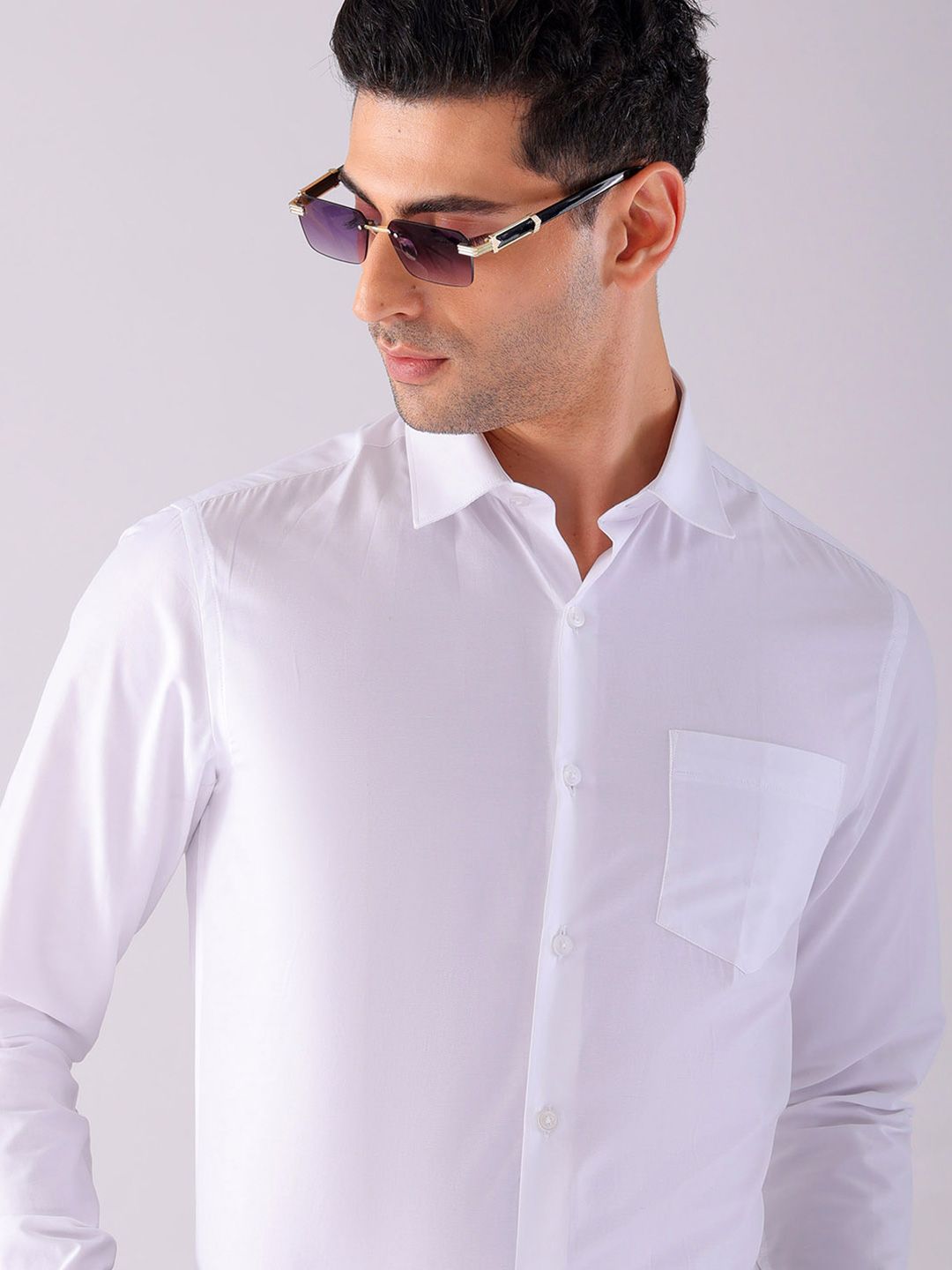 The Indian Garage Co. X Luxe Men Slim Fit Opaque Formal Shirt – Myntra ...